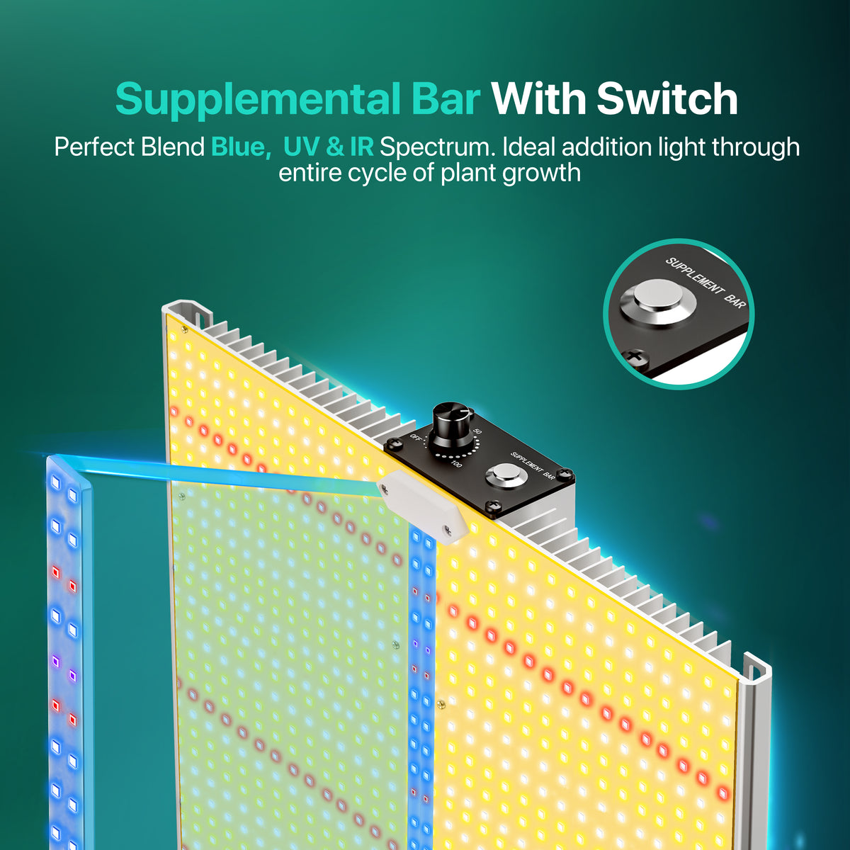 Led Grow Lights Indoor Dimming Grow lights For 4X4ft Tent Hidden Drive ...